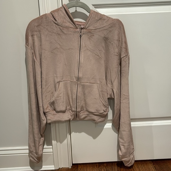 SKIMS | Tops | Skims Velour Hoodie Size Xl In Color Dusk | Poshmark